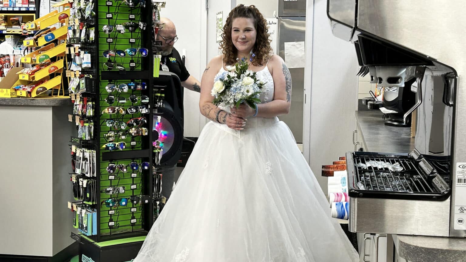 A Disco Bathroom Wedding: Love and Romance Sparkle at Verona HOP Shops ...